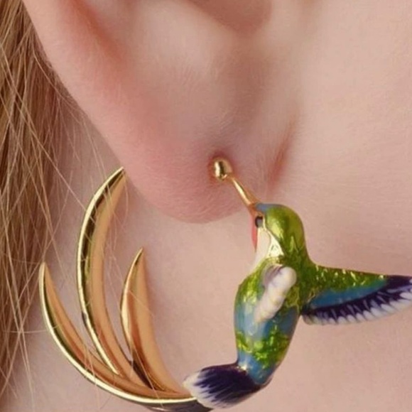 Handmade | Jewelry | Handmade Colorful Hummingbird Earrings | Poshmark
